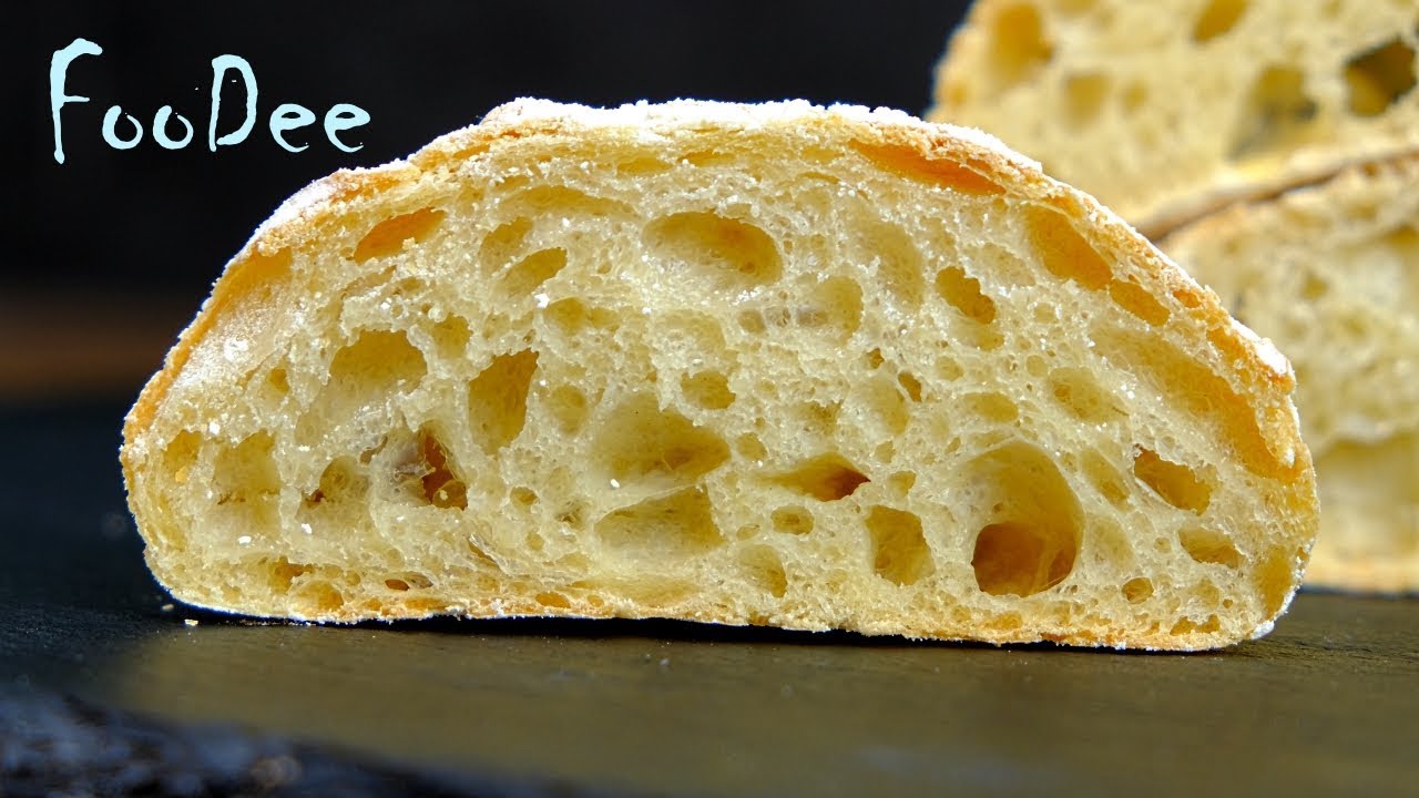 A legfinomabb olasz kenyér ? dagasztás nélkül ? Ciabatta. egyszerű recept